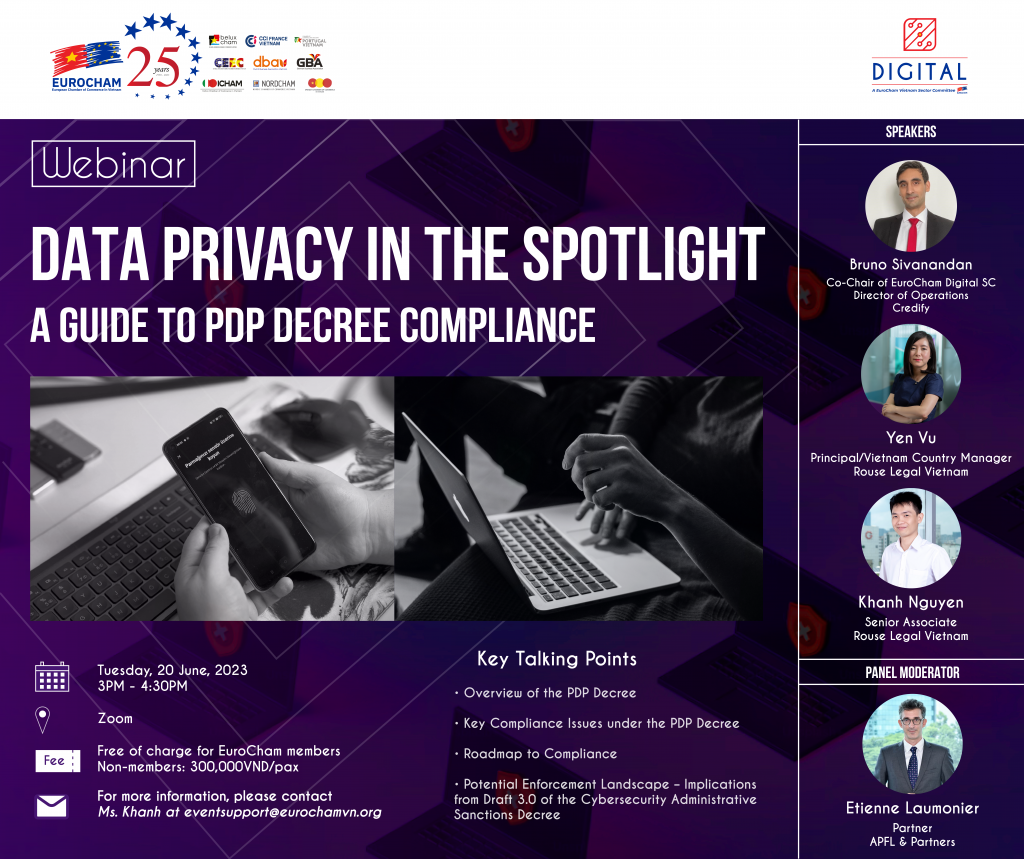 [Webinar] Data Privacy in the Spotlight: A Guide to PDP Decree Compliance - EuroCham